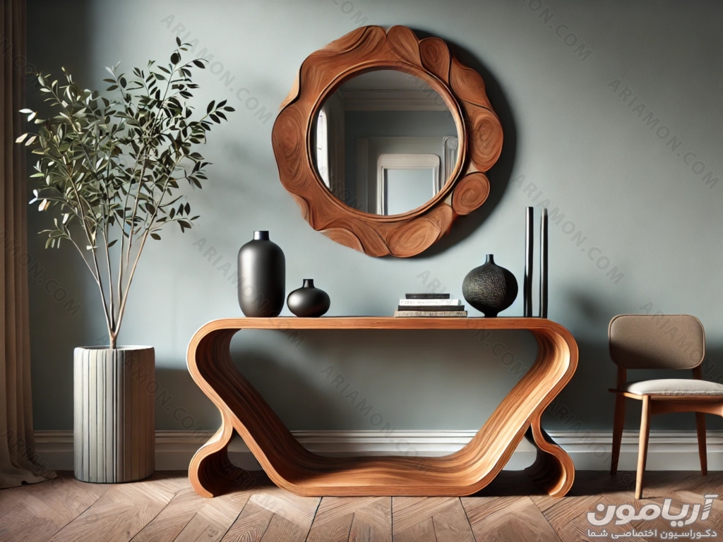 مدل های آینه کنسول مدرن و مینیمال برای خانه ساده و شیک